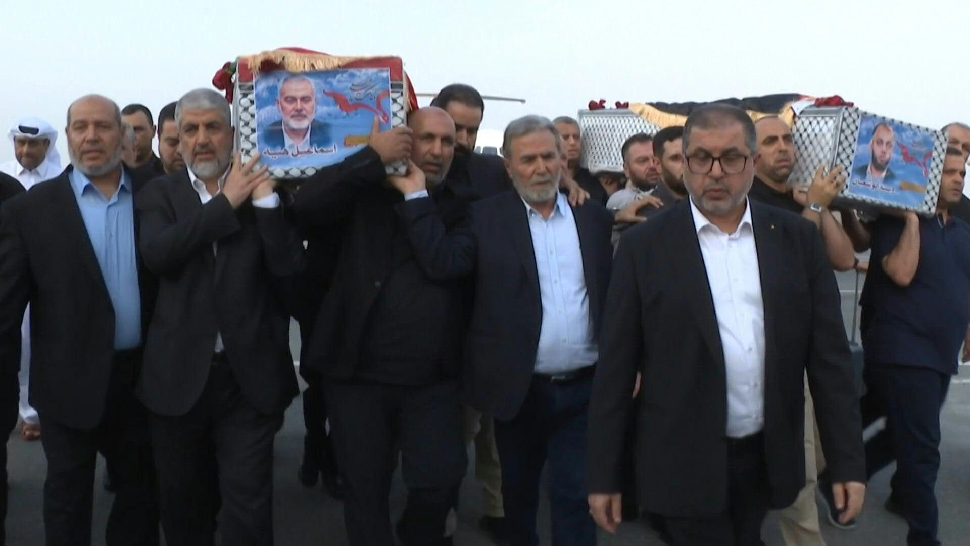 Coffin of Hamas chief Haniyeh arrives in Qatar ahead of his funeral