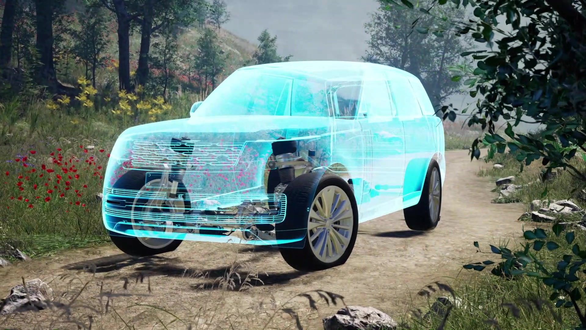2022 Range Rover Chassis Animation