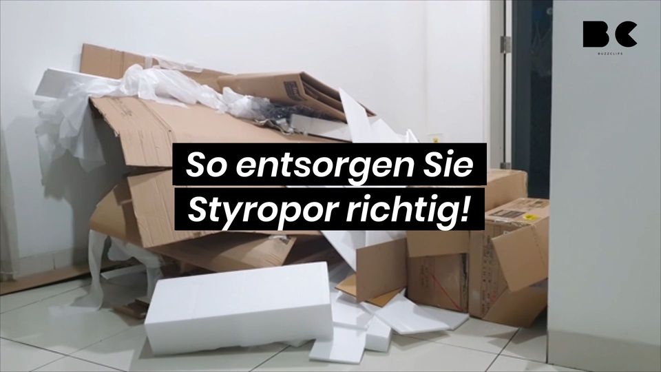 So entsorgen Sie Styropor richtig! - BuzzClips